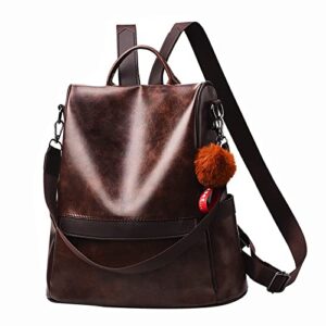 2023 Backpacks for Teen Girls Leather Backpack Purse for Women Lightweight School Bag Travel Laptop Backpack for Student