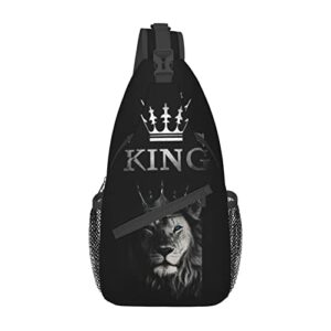 gelxicu king sling bag men crossbody bag boys shoulder backpack casual chest daypack cool bag