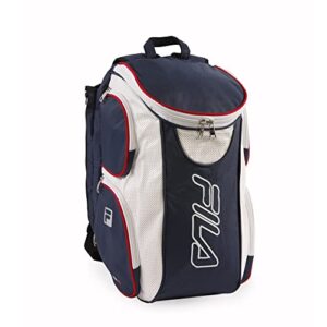 fila ultimate tennis with shoe pocket, navy/white/red, one size