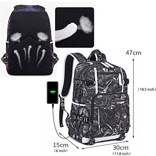 Ansigeren No. 34 Basketball Player Star ATKMPO Creative Backpacks Sports Fan Bookbag Travel Student Backpack For Men Women (7)