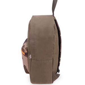 Everest Basic Color Block Backpack, Olive/Camo, One Size