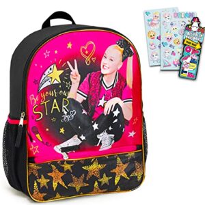 jojo siwa backpack for girls – 16″ jojo siwa backpack, stickers, more | jojo siwa backpack set