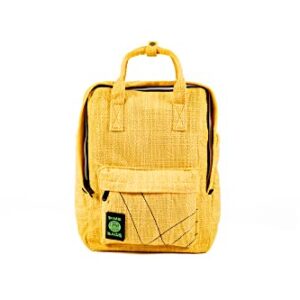 DIME BAGS Hot Box Extra | Hemp Daypack Backpack | Iconic Silhouette and Tons of Space (Yellow)