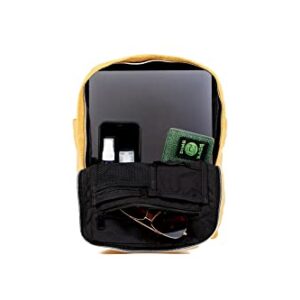 DIME BAGS Hot Box Extra | Hemp Daypack Backpack | Iconic Silhouette and Tons of Space (Yellow)