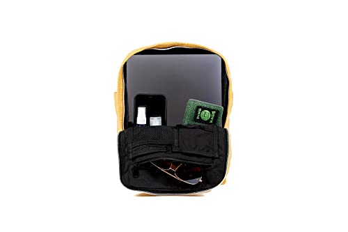 DIME BAGS Hot Box Extra | Hemp Daypack Backpack | Iconic Silhouette and Tons of Space (Yellow)