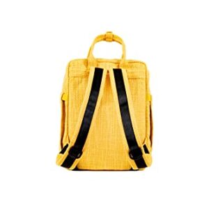 DIME BAGS Hot Box Extra | Hemp Daypack Backpack | Iconic Silhouette and Tons of Space (Yellow)