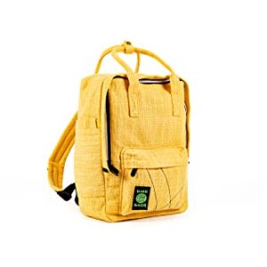 DIME BAGS Hot Box Extra | Hemp Daypack Backpack | Iconic Silhouette and Tons of Space (Yellow)