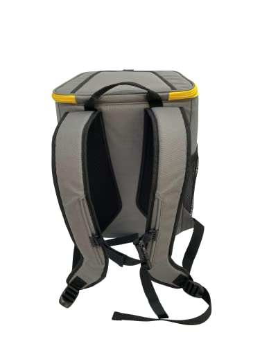 Caterpillar Can Backpack, Grey/Black, One Size