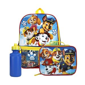 paw patrol 4 piece kids backpack set