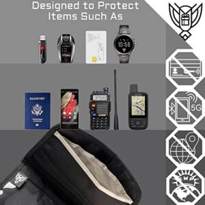 Xtreme Sight Line ~ AQUA RT Large Water-Proof Faraday Backpack / Small LITE Faraday Bag Combo ~ Tracking/Hacking Defense ~ STONE