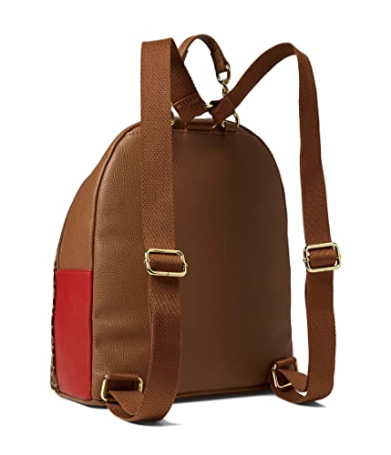 Tommy Hilfiger Antonella II Small Backpack Square Monogram Jacquard Chestnut/Tannin/Red One Size