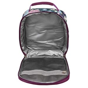 J World New York Kids' Duo Rolling Backpack with Lunch Box Set, Secret Garden, One Size