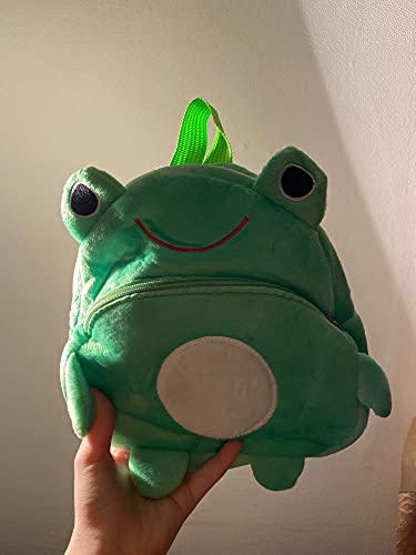 Frog Backpack Mini Frog Backpack Plush Frog Bag Frog Plushie Frog Backpack for Kids (Green)