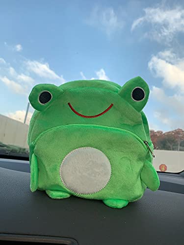 Frog Backpack Mini Frog Backpack Plush Frog Bag Frog Plushie Frog Backpack for Kids (Green)