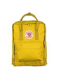 fjallraven men’s kånken, warm yellow, one size