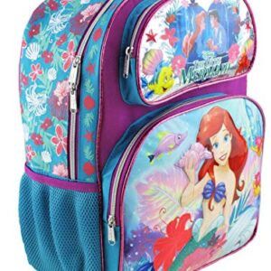 Disney Ariel Little Mermaid Deluxe Full Size 16 Inch Backpack 'Under the Sea'