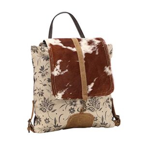 Myra Bag Stalk Upcycled Canvas & Cowhide Backpack S-1439