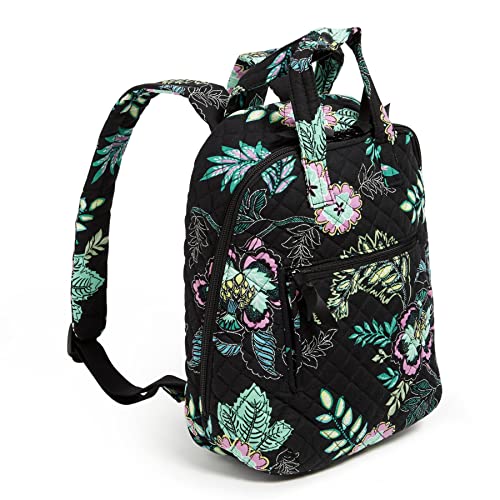 Vera Bradley Mini Totepack Backpack, Island Garden-Recycled Cotton