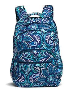 vera bradley essential backpack blue island medallion