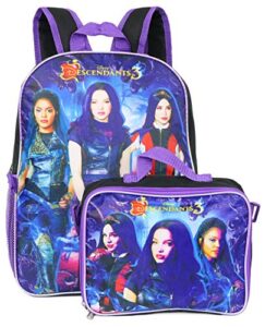 descendants girl’s 16″ backpack w/detachable lunch box