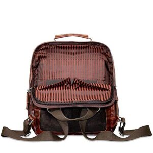 Voyager Compact Convertible Backpack/Crossbody #7534 (Brown)