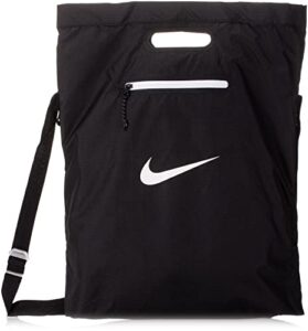 nike dd1357 gym bag unisex-adult black/black/white 1size