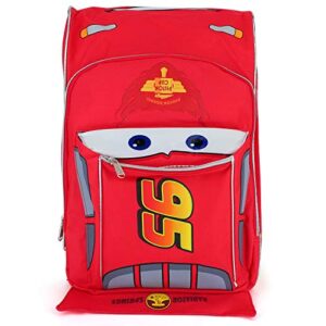 Trendy Apparel Shop Kid's Boys 95 Radiator Springs Car Shaped 16" Backpack - Red