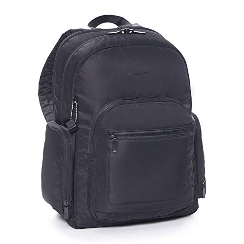 Hedgren Tour Large Backpack, RFID Blocking, Padded Tablet/Laptop Pockets, Black