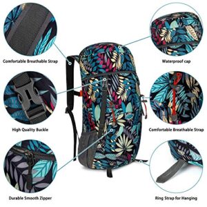 G4Free Lightweight Packable Hiking Backpack 40L Travel Camping Daypack Foldable