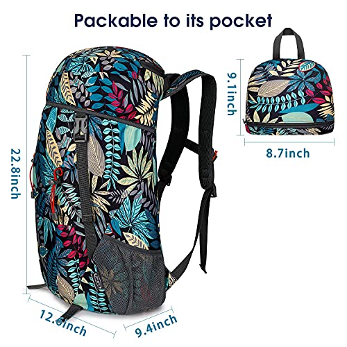 G4Free Lightweight Packable Hiking Backpack 40L Travel Camping Daypack Foldable