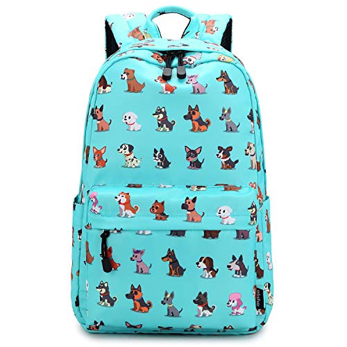 Abshoo Cute Lightweight Dog Backpack for Girls and Boys Kids School Backpacks (Dog Teal)