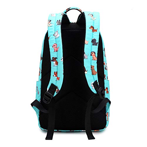 Abshoo Cute Lightweight Dog Backpack for Girls and Boys Kids School Backpacks (Dog Teal)