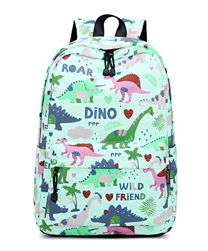 Acmebon Fashion Roomy Cute Backpacks for Teen Girl Children Lightweight School Bookbag Dinosaur