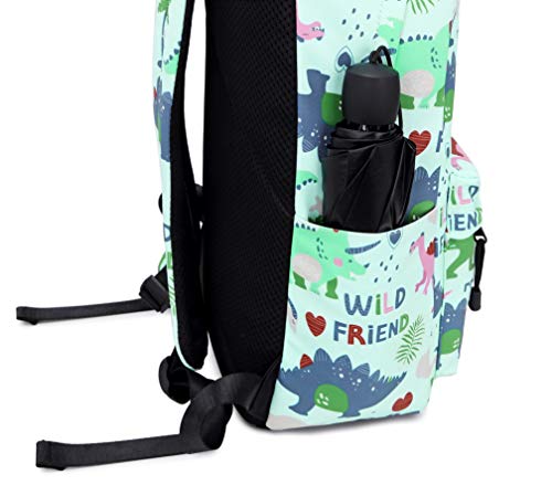 Acmebon Fashion Roomy Cute Backpacks for Teen Girl Children Lightweight School Bookbag Dinosaur