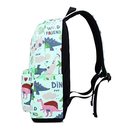 Acmebon Fashion Roomy Cute Backpacks for Teen Girl Children Lightweight School Bookbag Dinosaur