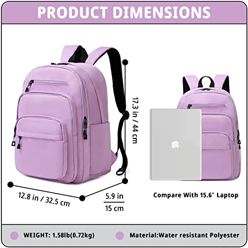 Lanola Laptop Backpack,Cool Student Backpack, Travel Business Backpack-Purple