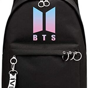 Yongshida Kpop Fashion BTS Backpack Colleage Bookbag School Bag Jimin Suga Jin Jhope RM jung kook V Fans Casual Daypack BTS Merchandise