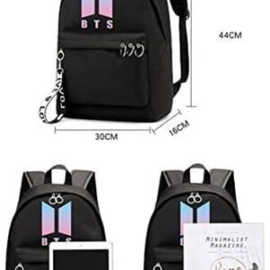 Yongshida Kpop Fashion BTS Backpack Colleage Bookbag School Bag Jimin Suga Jin Jhope RM jung kook V Fans Casual Daypack BTS Merchandise