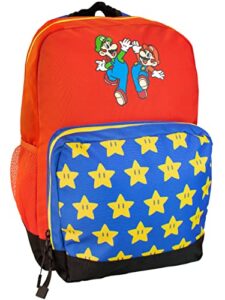 super mario bros kids backpack red