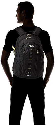 Fila Vertex Tablet and Laptop Backpack, Black, One Size