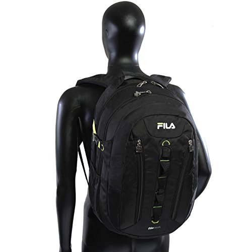 Fila Vertex Tablet and Laptop Backpack, Black, One Size