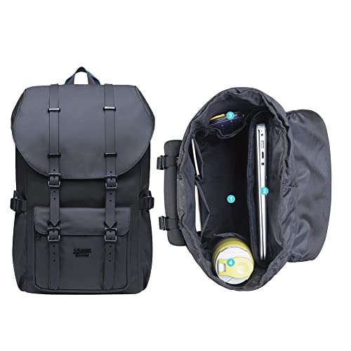 KAUKKO Laptop Outdoor Backpack, Traveling Rucksack Fits 15.6 Inch Laptop(5-8-Black)