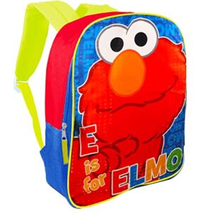 Sesame Street Backpack and Lunch Box Set - Elmo Backpack and Lunch Box Bundle with Lunch Box, Water Pouch Stickers, More | Sesame Street School Bag