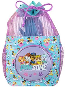 paw patrol kids swim bag blue