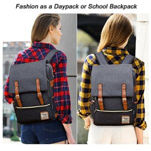 Slim Laptop Backpack for Women, Fashion Travel Rucksack College School Bookbag