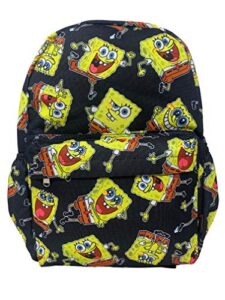 spongebob squarepants 16 inches large allover print backpack with laptop sleeve