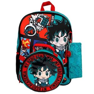 my hero academia ua heroes 5-piece backpack set for kids