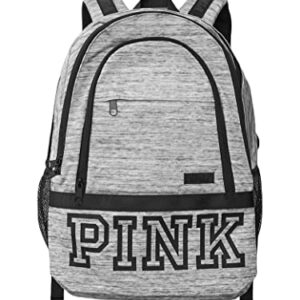 Victoria's Secret Pink Collegiate Backpack Color Marl Gray New