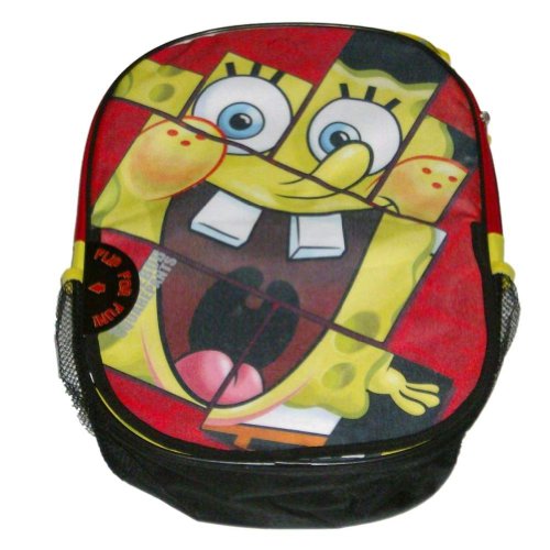 Spongebob Look Ma No Pants Backpack Kids Travel Flip For Fun Back Pack