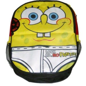 Spongebob Look Ma No Pants Backpack Kids Travel Flip For Fun Back Pack